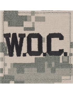 ACU Sew-on Rank (SVR-131) "WOC" Letters – The Military Warehouse