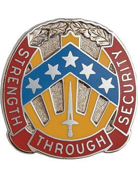0112 Military Intelligence Bde Unit Crest (Strength Through Security ...