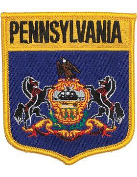 Pennsylvania 3 3/4" Shield (N-SS-PA1) with Gold Border – The Military ...